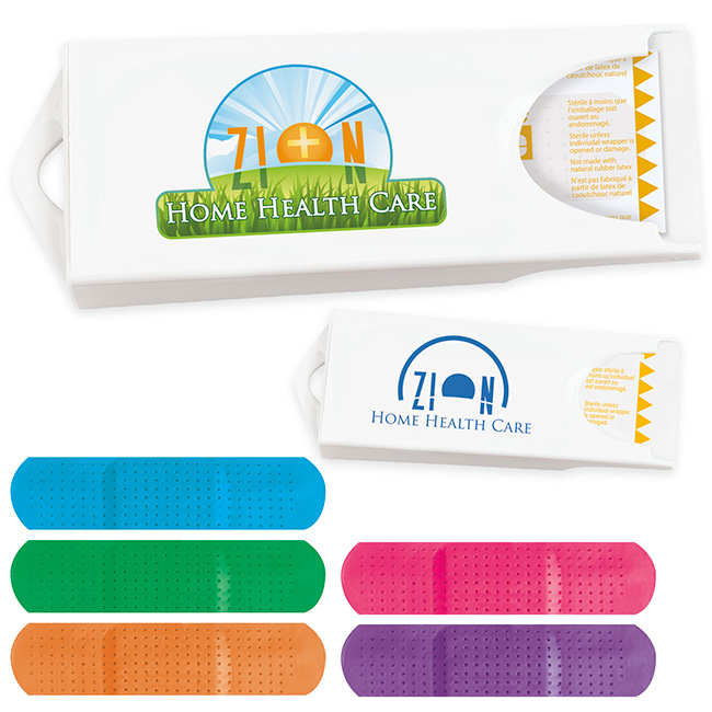 5 Pack Colorful Bandages DispenserCustom Imprinted