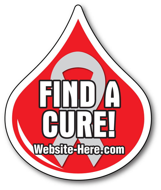 Custom Imprinted Water Drop Shaped Magnet