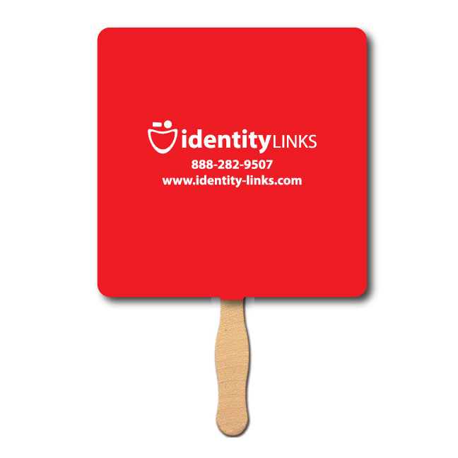 Promotional Logo Square Shaped Hand Fan