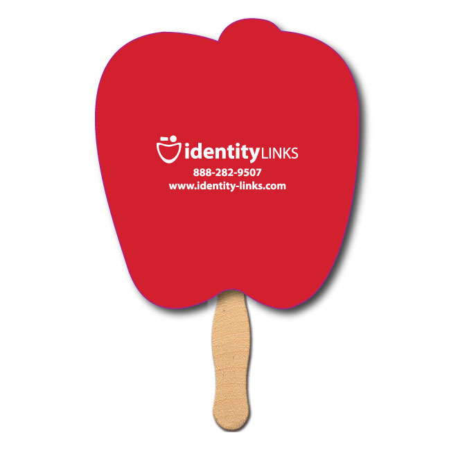 Custom Printed Apple Shaped Fan