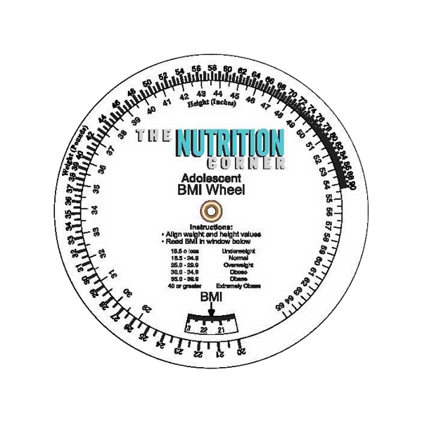 Promotional Body Mass Indicator Wheel