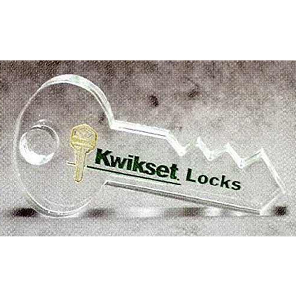 Key Shaped Acrylic Awardwith Logo