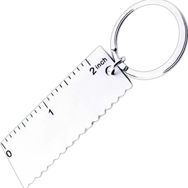Promotional Metal Ruler Keychain