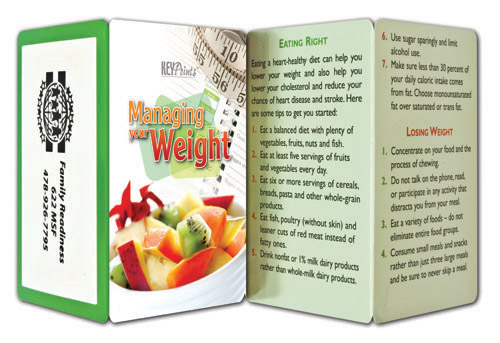 Custom Imprinted Managing Your Weight Pamphlet