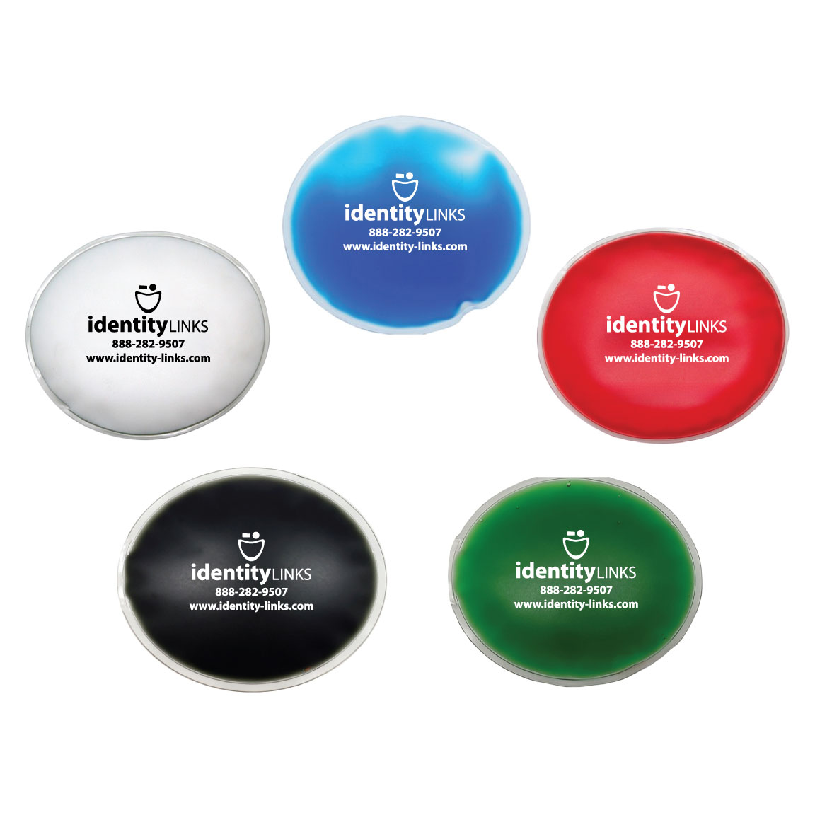 Printed Oval Ice Chill Cold Pack