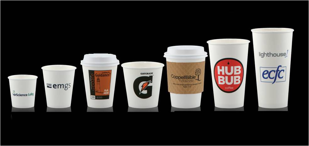 Custom Imprinted Hot or Cold Paper Cups