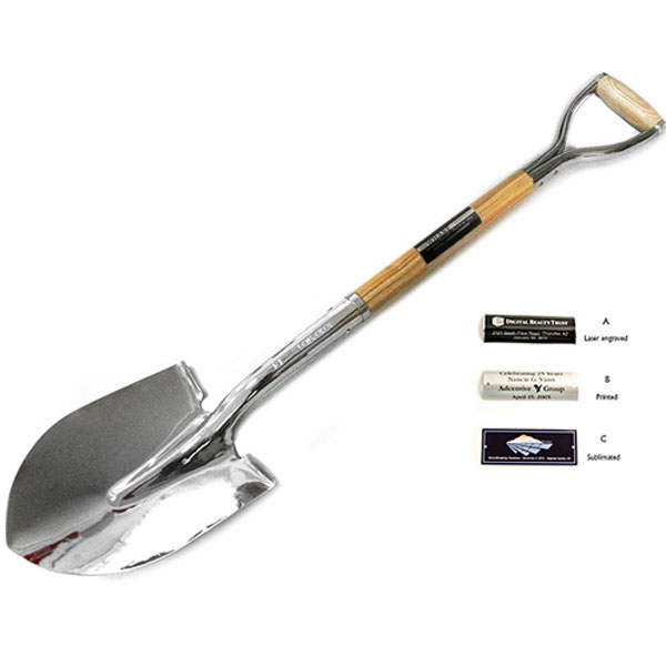 Promotional Large Chrome Groundbreaking Shovel