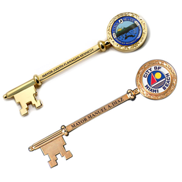 Promotional 3D Diecast Key with Insert