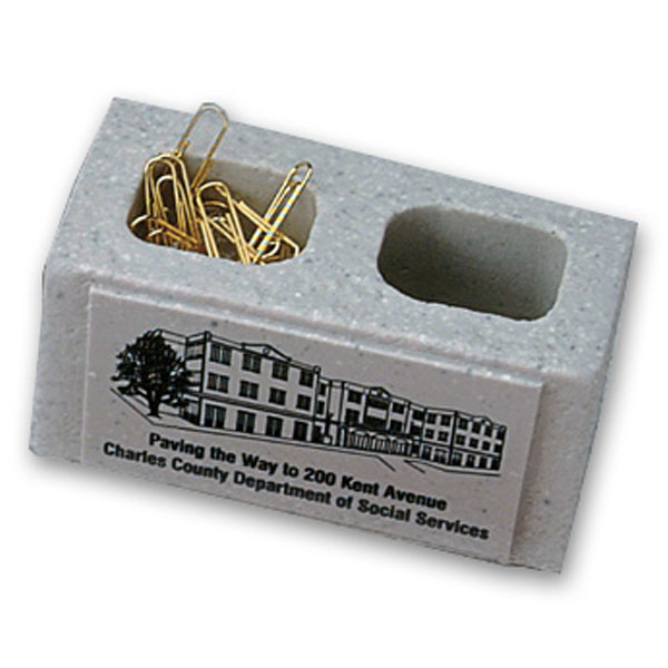Personalized Stonecast Cinder Block Paperweight