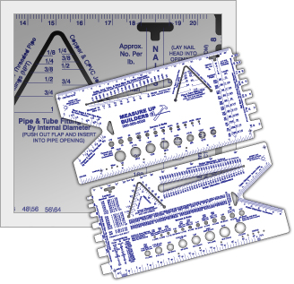 Custom Printed Construction Sizing Template