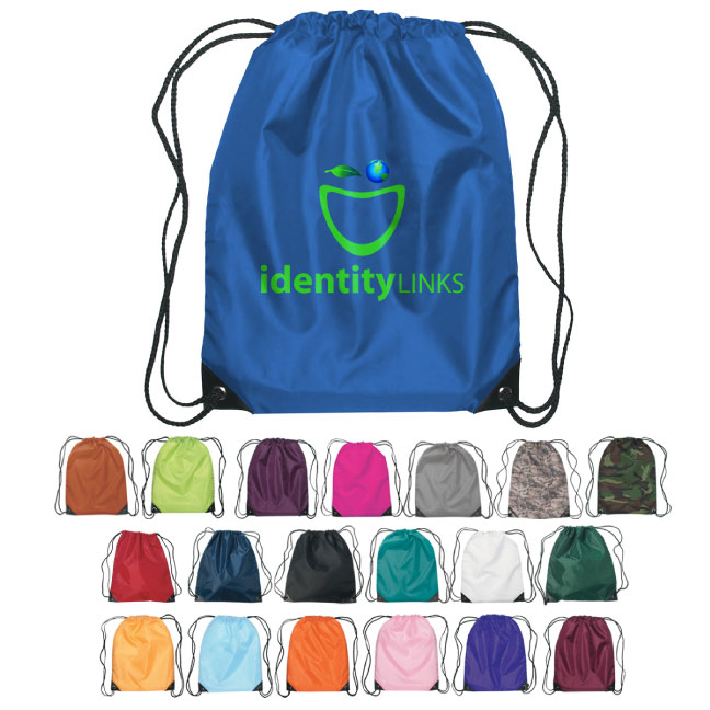 Custom Printed Alpha Drawstring Backpack