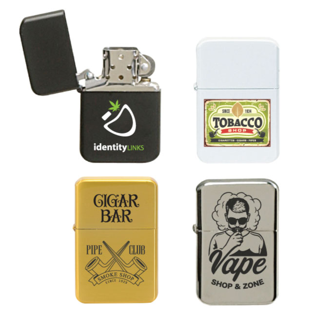 Custom Imprinted Oil Flip Top Wick Lighter