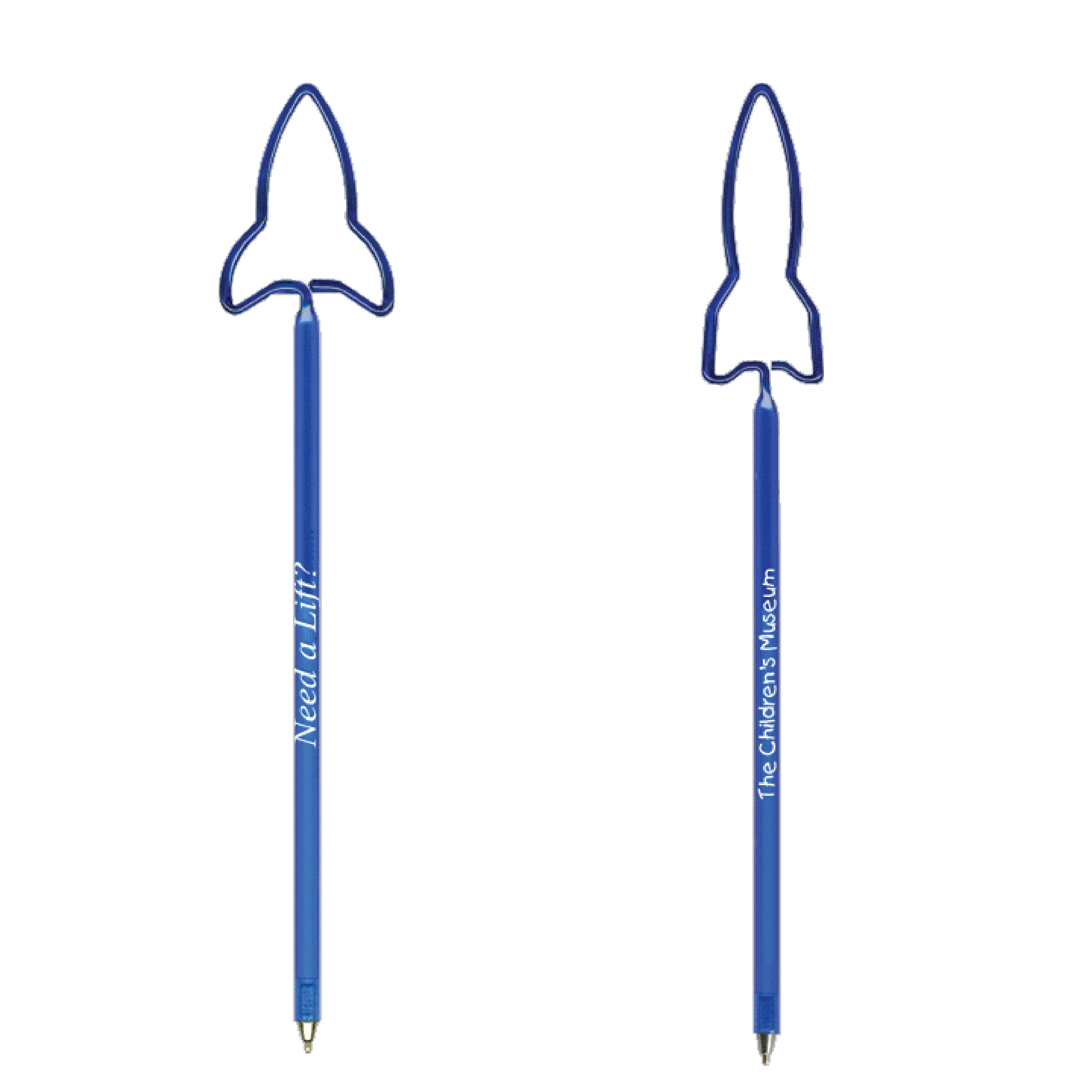 Promotional Rocket Shaped Bent Pen