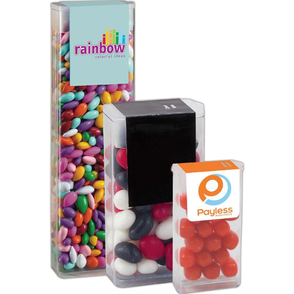 Medium Flip Top Candy Container with Jelly BeansConvention Handouts