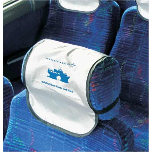 Custom Printed Custom Convention Bus Head Rest Cover