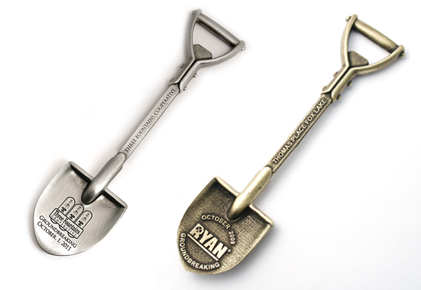 Custom Printed Pewter Miniature Shovel