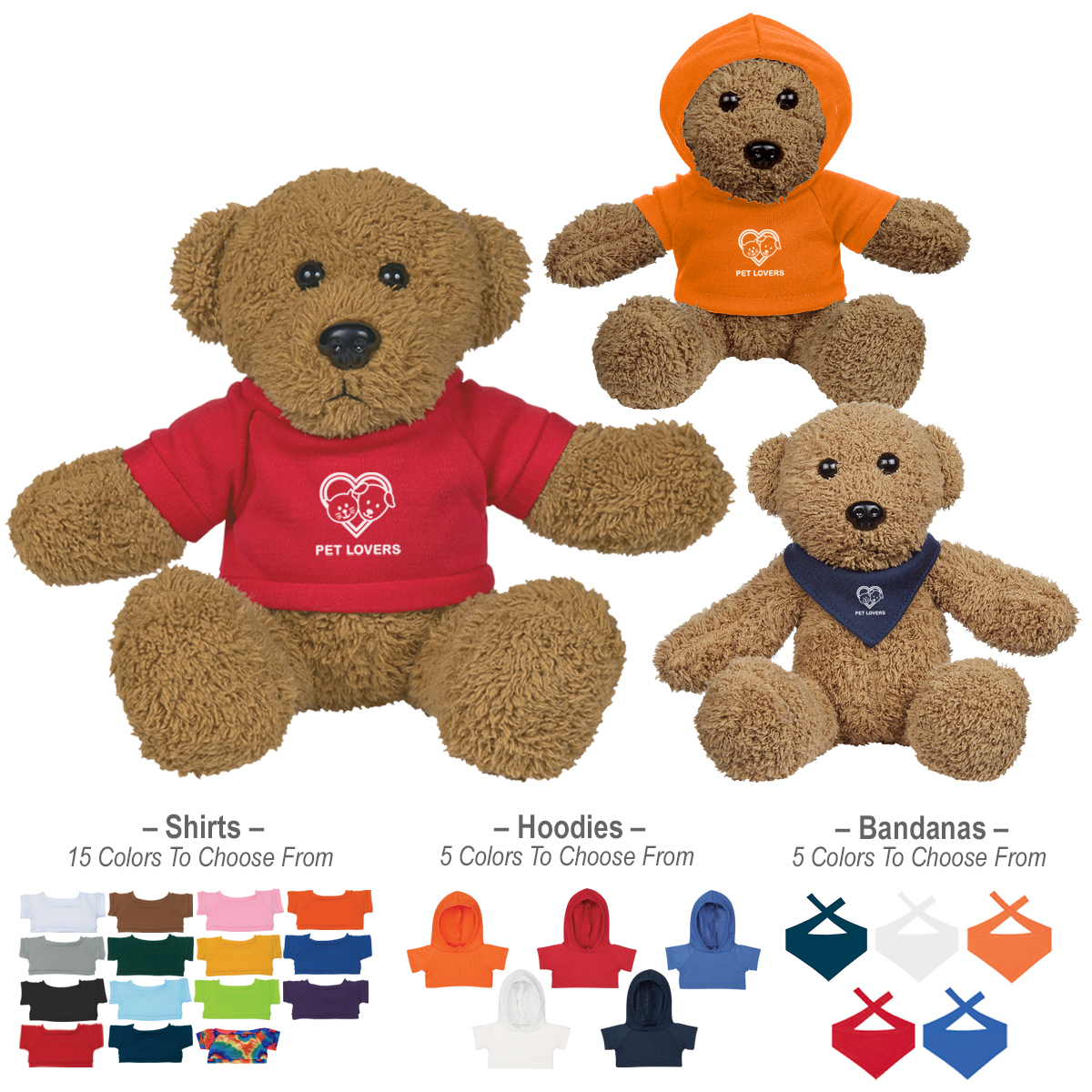 Promotional 6" Rag Plush Bear