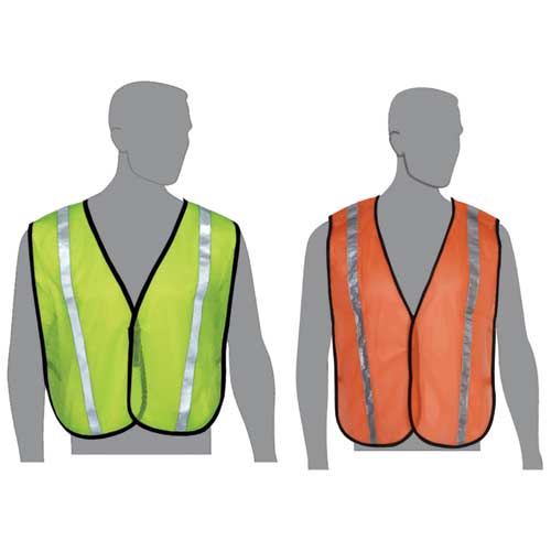Promotional Mesh Safety Construction Vest with Reflective Strip