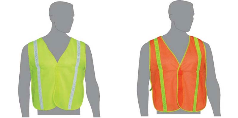 Promotional Mesh Safety Construction Vest with Reflective Stripes