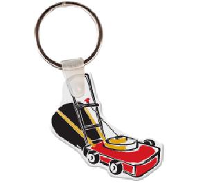 Custom Printed Lawn Mower Soft Vinyl Key Tag