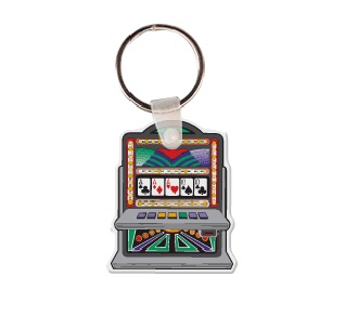 Custom Printed Slot Machine Soft Vinyl Keychain