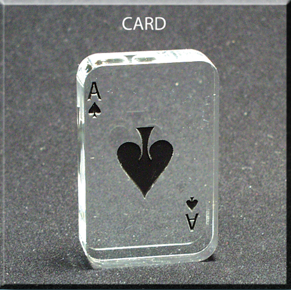 Promotional Playing Card Shaped Acrylic Award/Paperweight