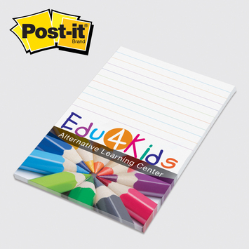 Logo 4" x 6" Full Color Post It Notes - 25 sheets