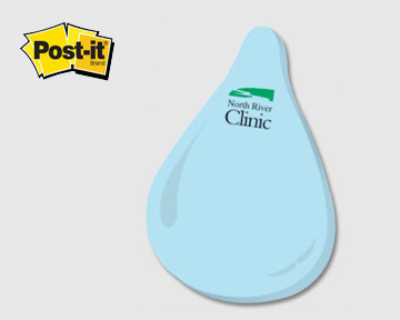 Water Drop Shaped Post It NotesPromotional Gift