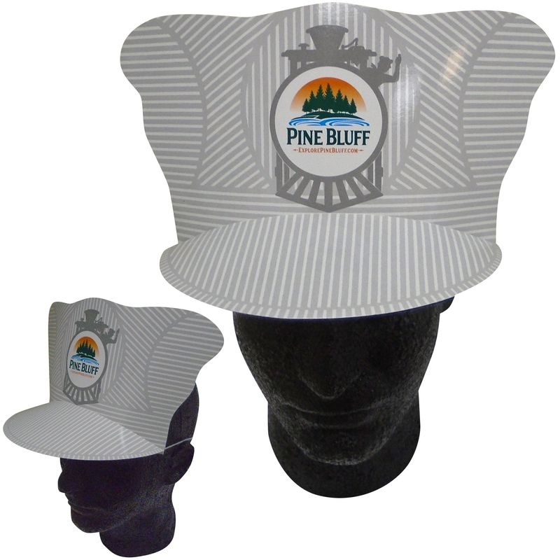 Custom Printed Train Conductor Paper Hat