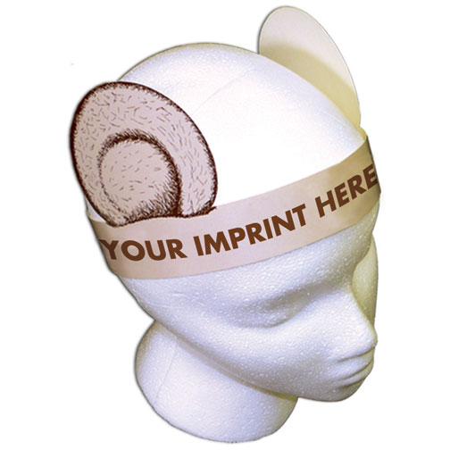 Custom Imprinted Teddy Bear Ears Themed Paper Hat
