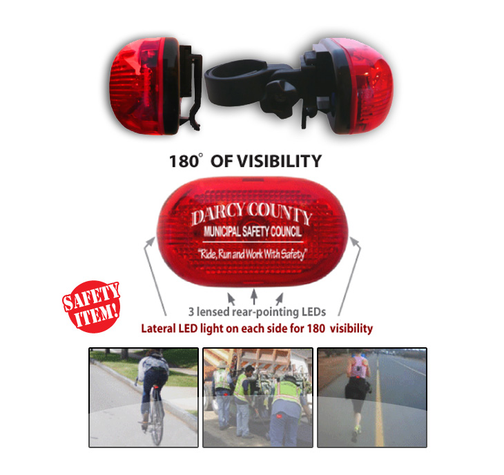 Promotional 5 LED Bicycle Safety Light