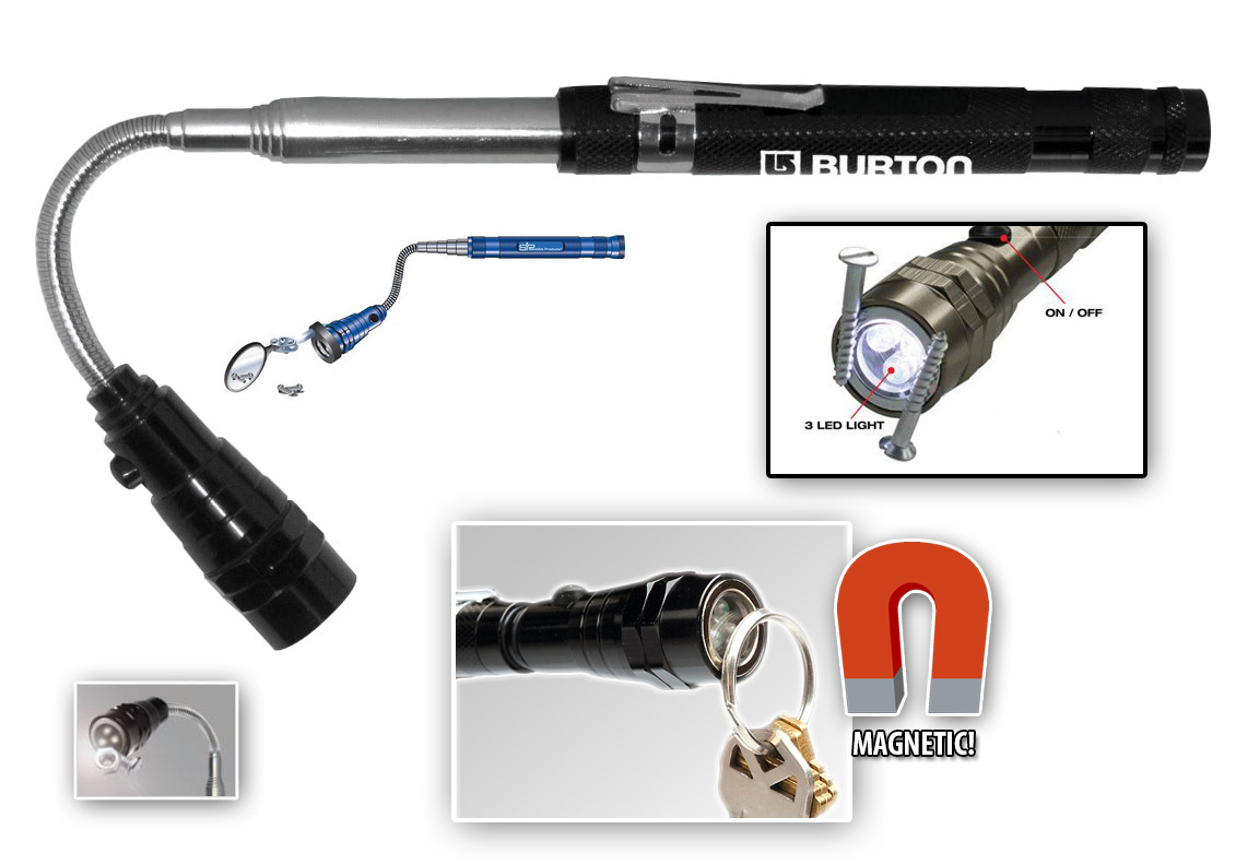 Custom Imprinted Flex Neck Magnetic Flashlight