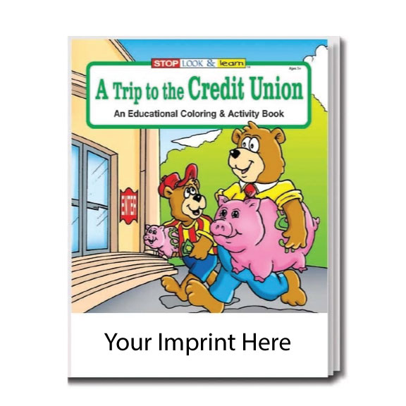 Custom Printed "A Trip To The Credit Union" Activity Book