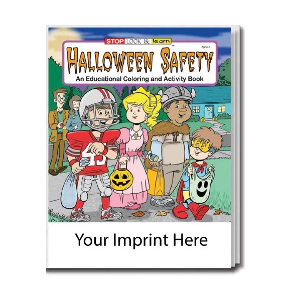 "Halloween Safety" Coloring BookCustom Printed