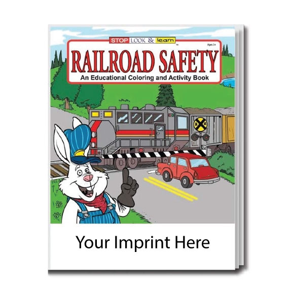 "Railroad Safety" Coloring BookCustom Printed