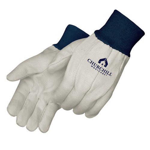 Custom Printed Cotton Canvas Work Gloves