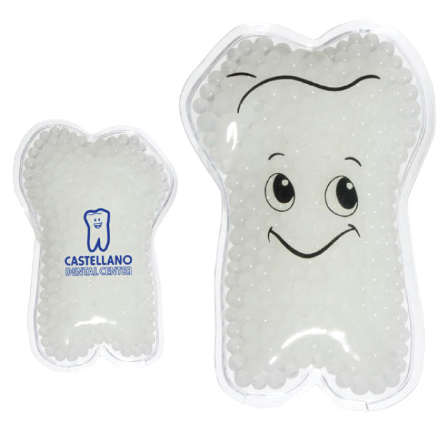 Custom Printed Tooth Shaped Hot/Cold Gel Pack