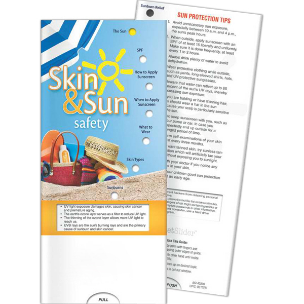 Custom Printed Skin and Sun Safety Slide Chart