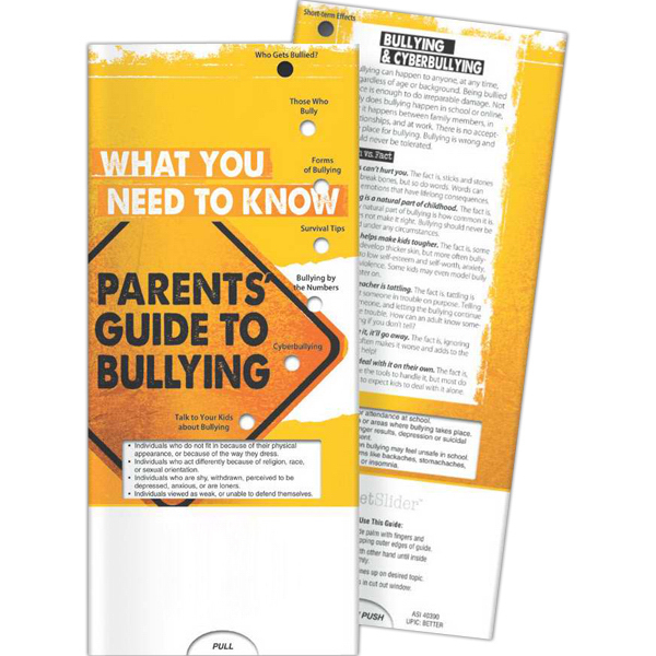 Custom Printed Parents' Guide to Bullying Slide Chart