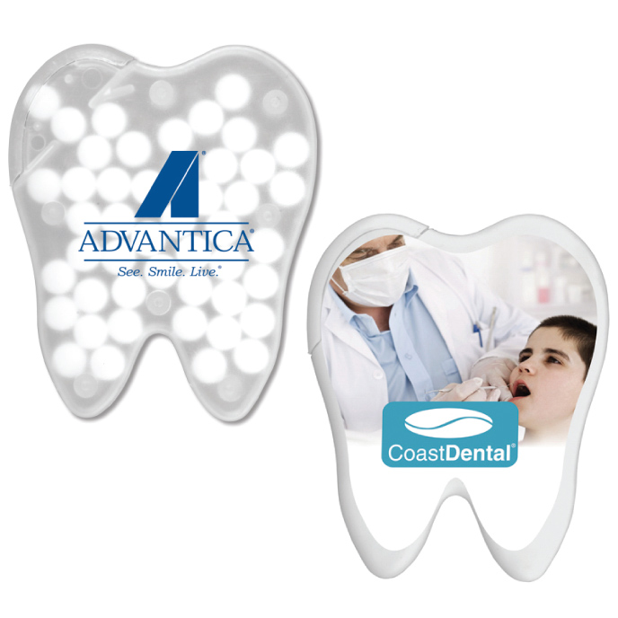 Promotional Tooth Shaped Card Mints