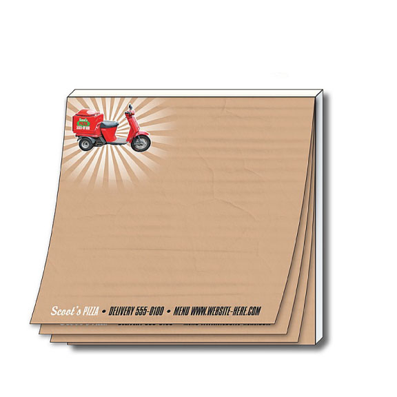 Custom Printed 4x4 Sticky Notepad (25 Sheets)