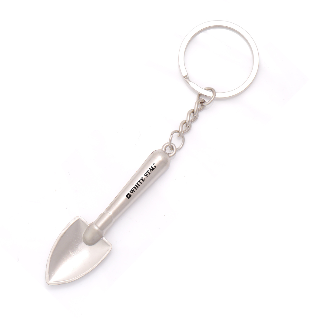 Custom Printed Metal Shovel Keychain