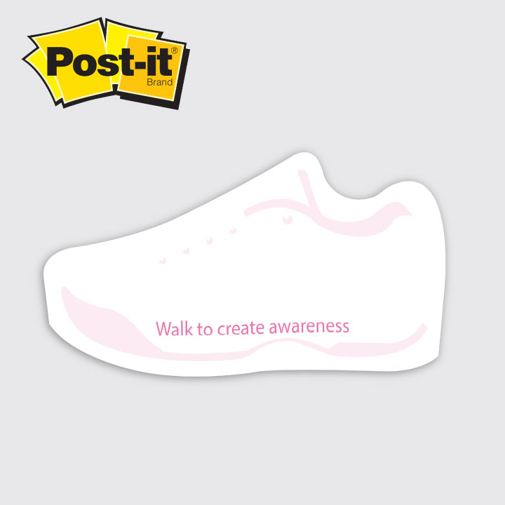 Promotional Shoe Shaped Post It Notes