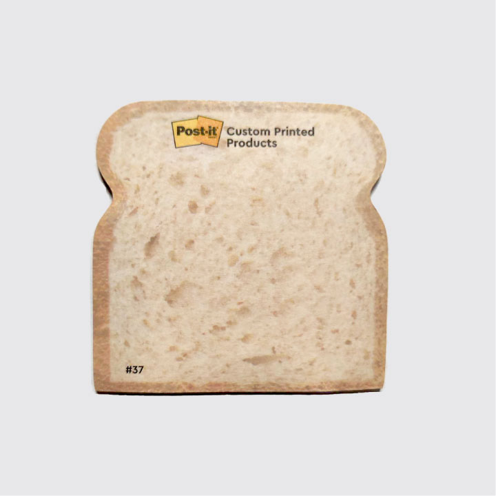 Promotional Bread #2 Shaped Post It Notes
