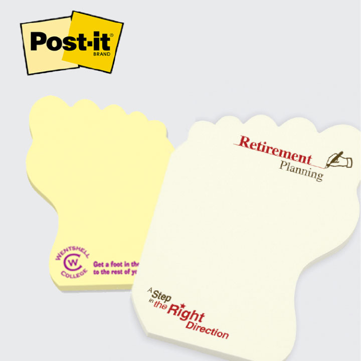 Promotional Foot Shaped Post It Notes