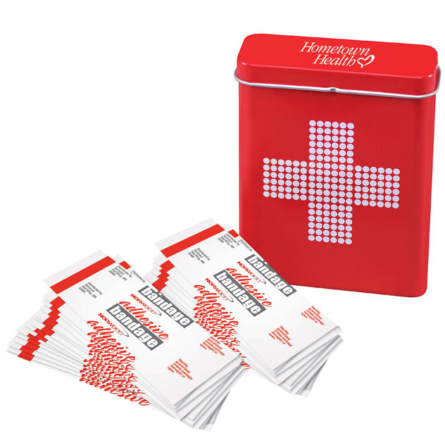 Custom Printed Promotional Bandage Dispensers with Logo