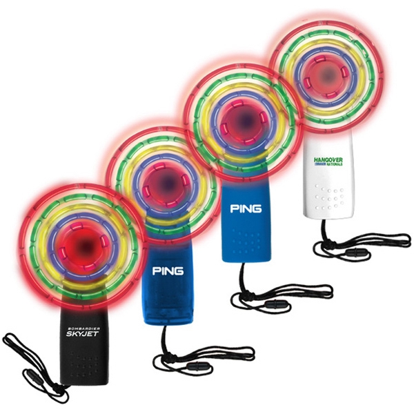 Promotional Light Up Fans with Logo