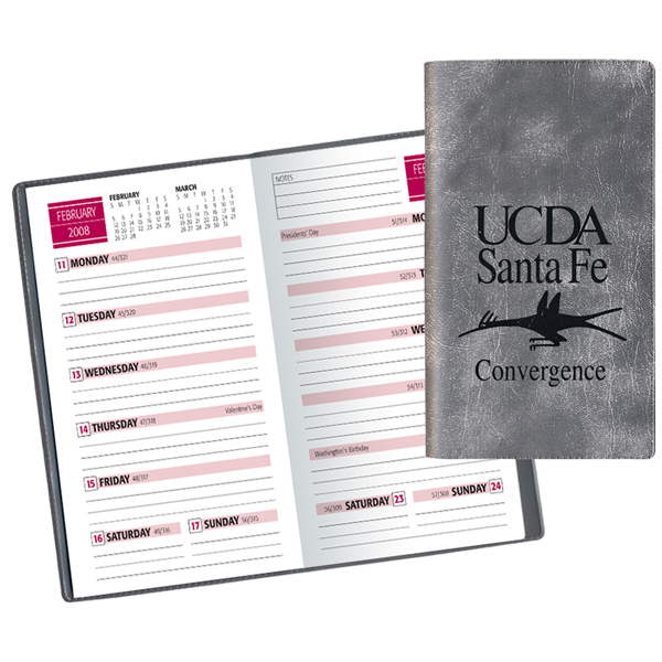 Imprinted Pocket Planners with Promotional Logo