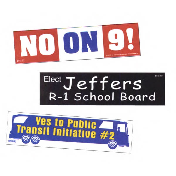 Promotional Bumper Stickers Custom Printed with Your Logo