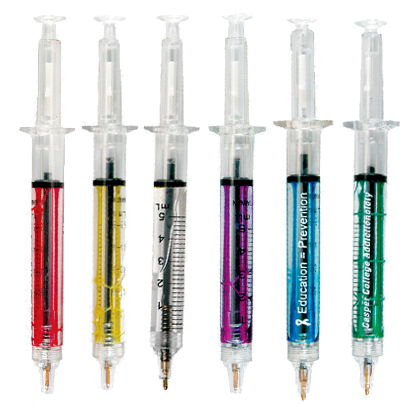 Custom Logo Imprinted Syringe Pens, Highlighters and Markers | Identity ...